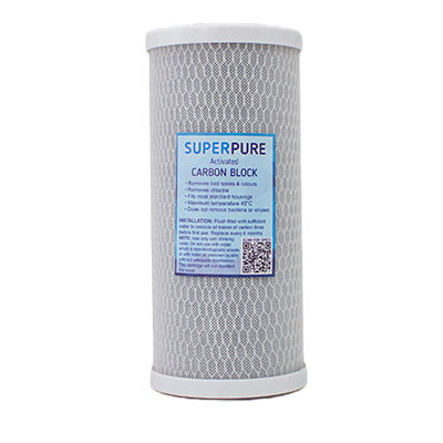 SUPERPURE Big Blue 10" Carbon Block Filter Cartridge