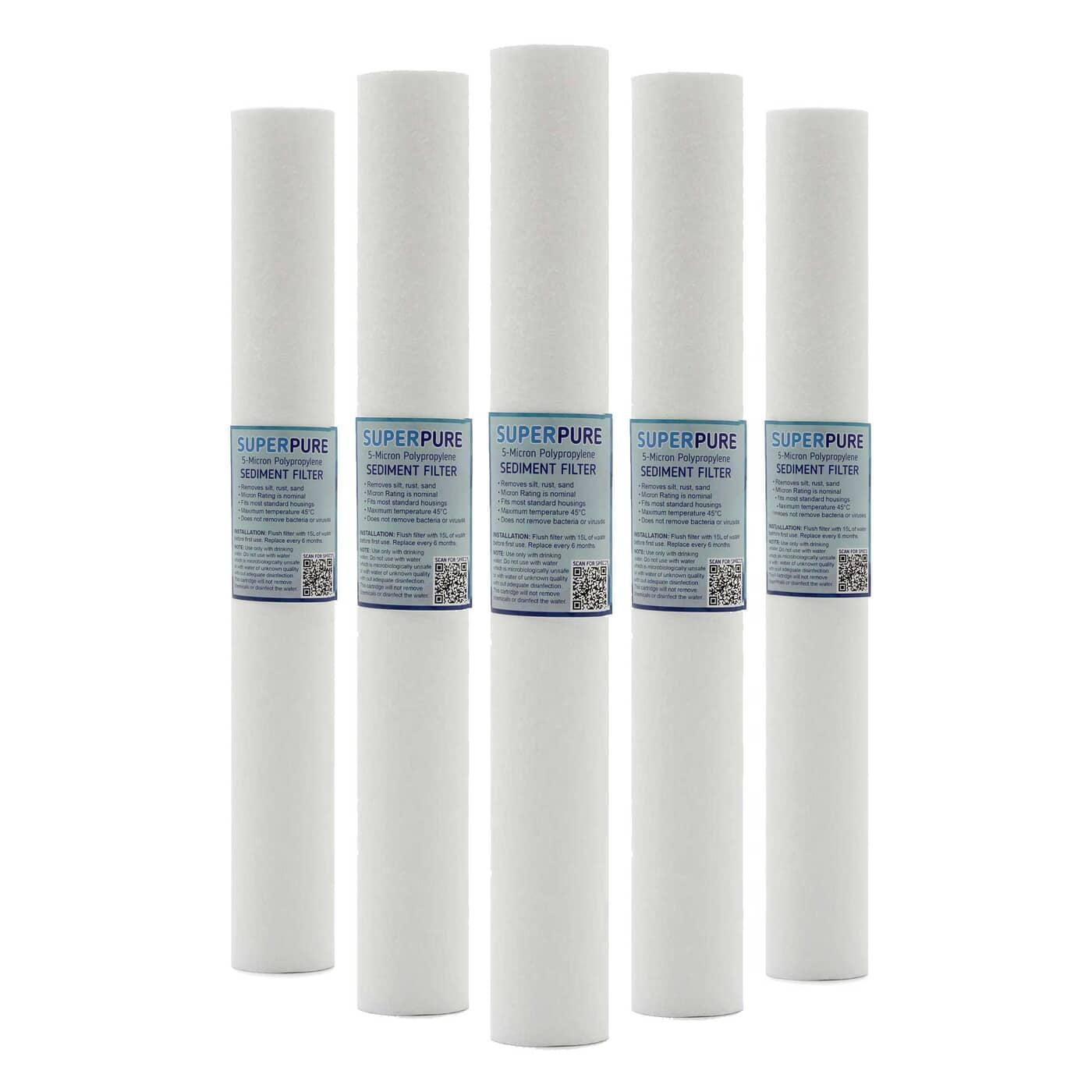 20" Bulk Sediment Filters (5 Micron): Clean Water, Save Money