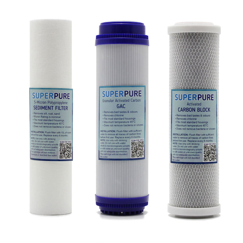 SUPERPURE 10inch Basic Pre-Filter Replacement Set